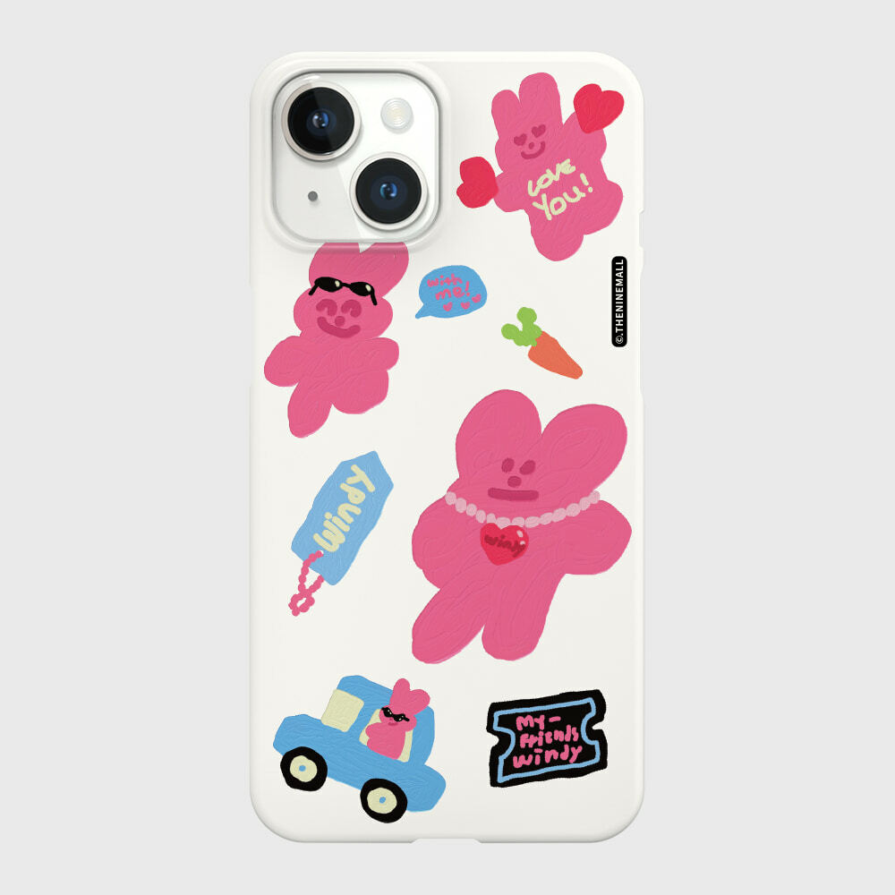 THE NINE MALL - windy painting sticker HARD CASE