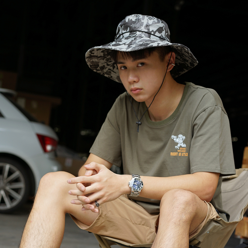 RETOP 萊卡系列 軍事戰術熊涼感萊卡圓領T 軍綠| RETOP原創潮流服飾品牌