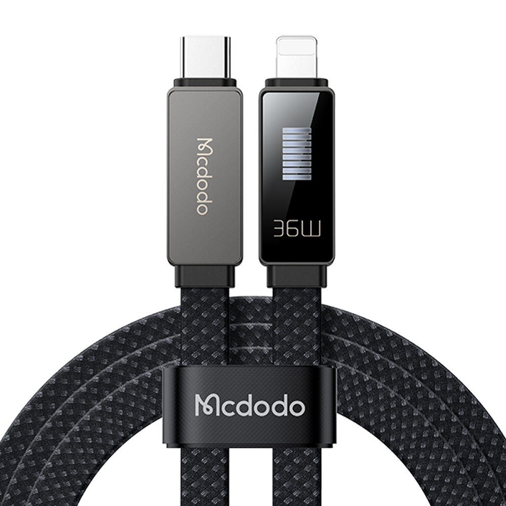 Mcdodo 麥多多 PD/Lightning/Type-C/iPhone充電線傳輸線 36W快充 智能跑馬燈