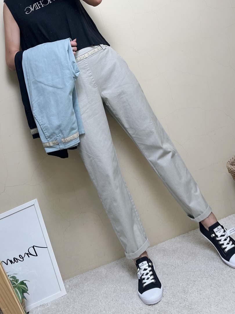 Hi Sisters 愛自己女裝 |高級感織帶棉褲|