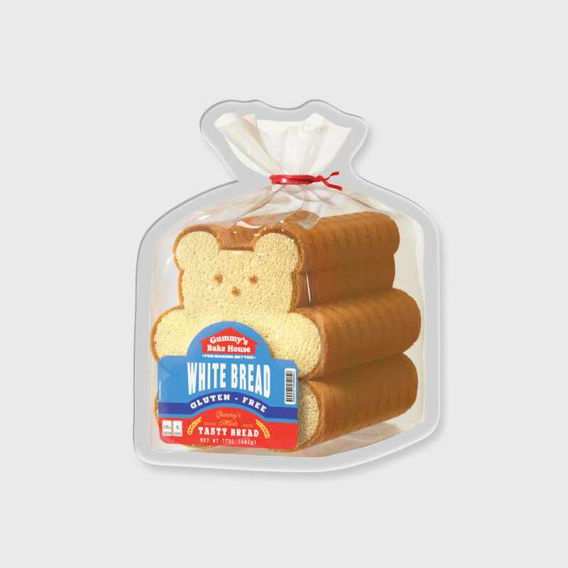 the nine mall - white bread gummy acrylic smart tok