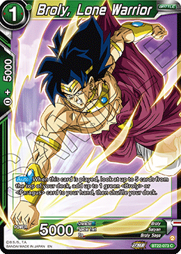BT22-073 Broly, Lone Warrior