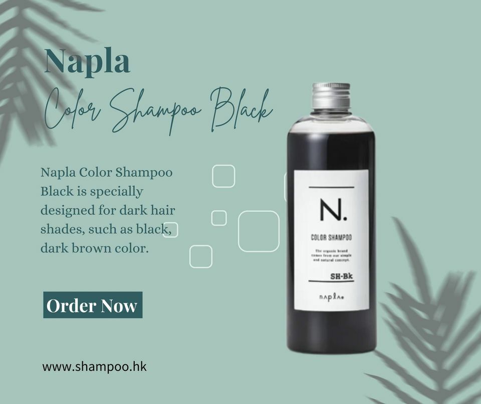Napla Color Black Shampoo Treatment 黑色洗頭水 護髮素
