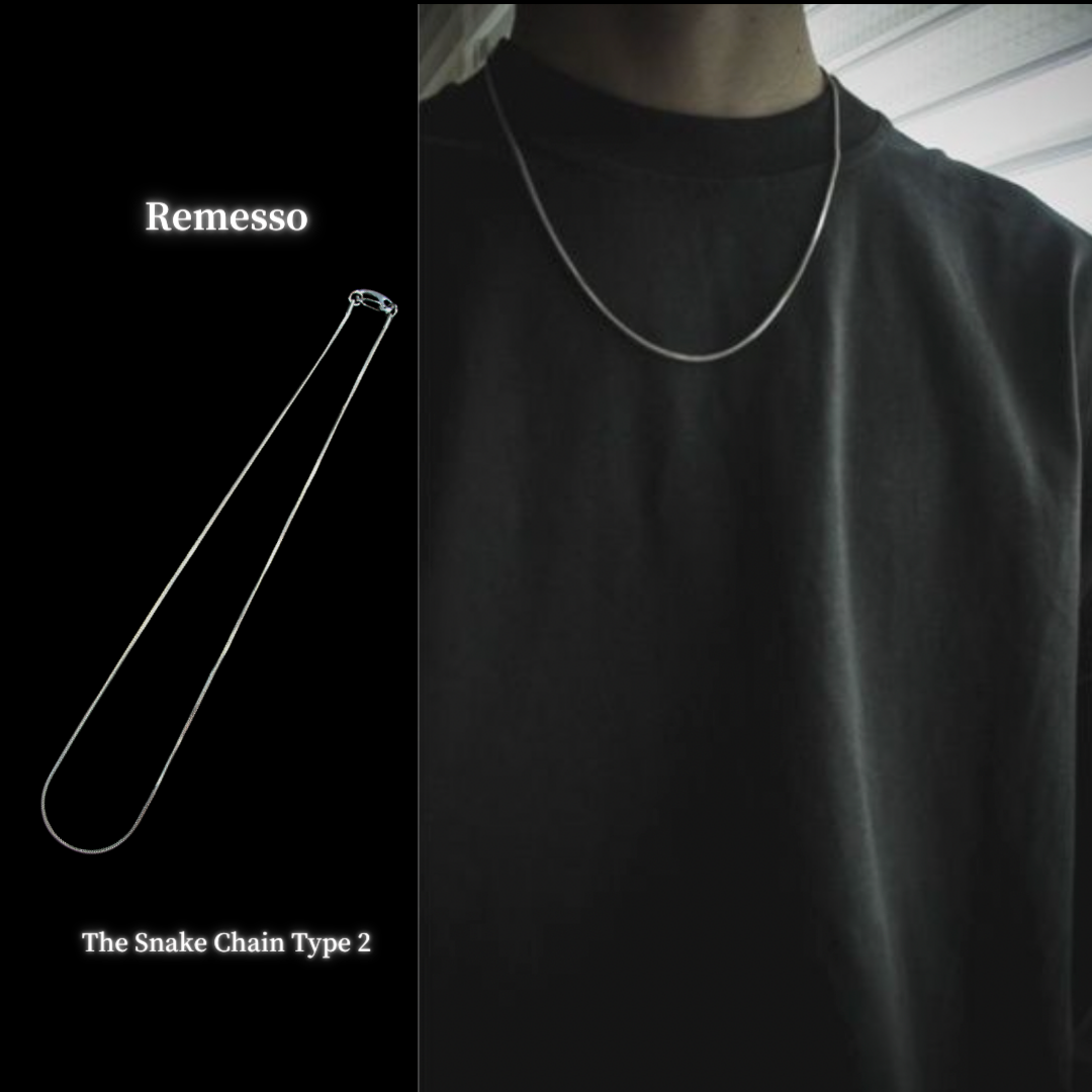 Remesso | The Snake Chain Type 2 方蛇項鍊