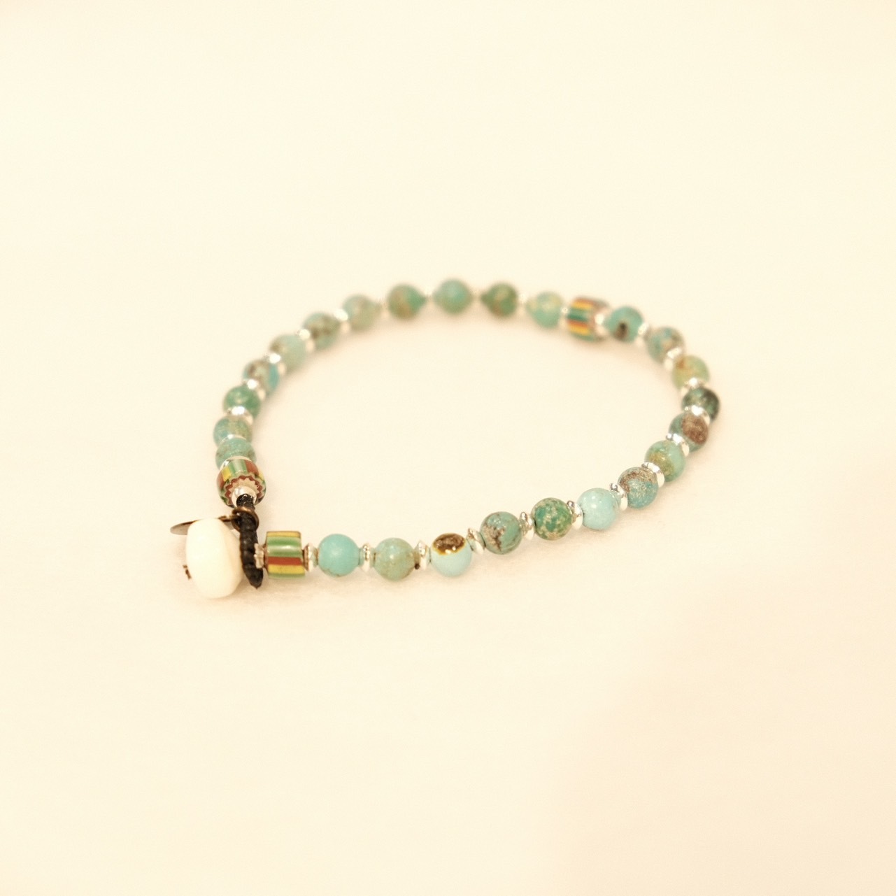 MIKIA - 5mm stone bracelet / turquoise