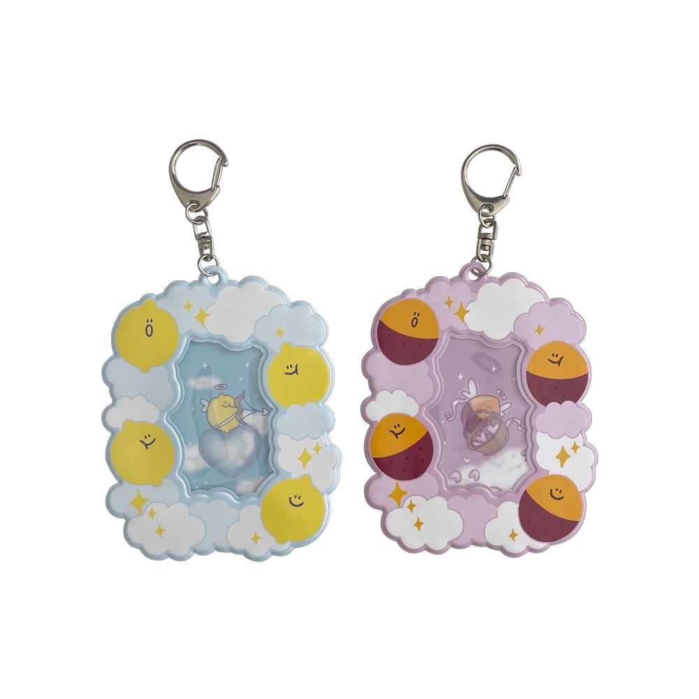 SECOND MORNING Photo Card Holder Keyring 檸檬雲朵 卡片鎖匙扣