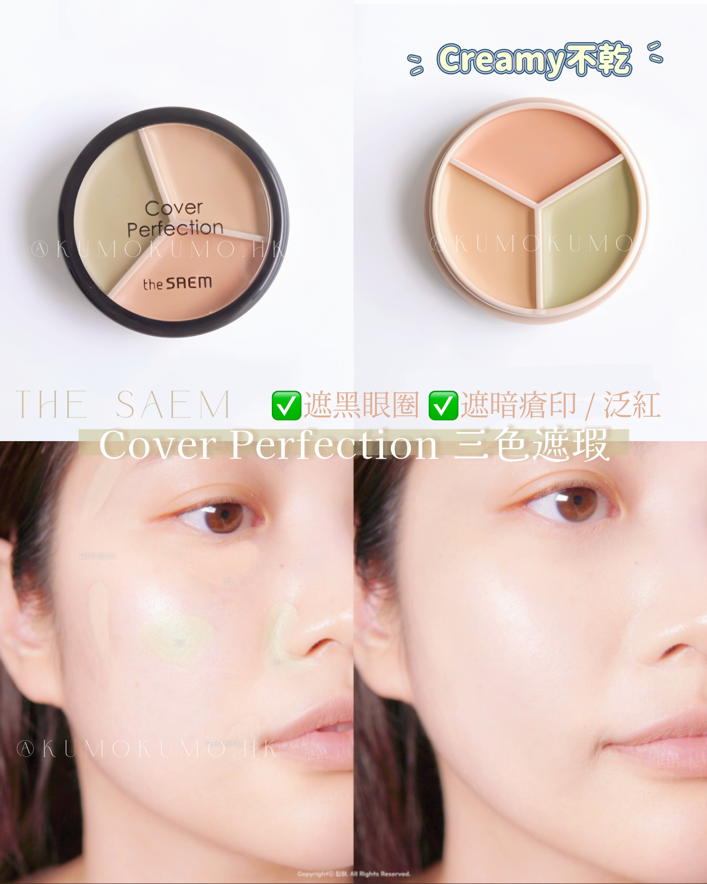 The Saem Cover Perfection三色遮瑕膏【四色選擇】