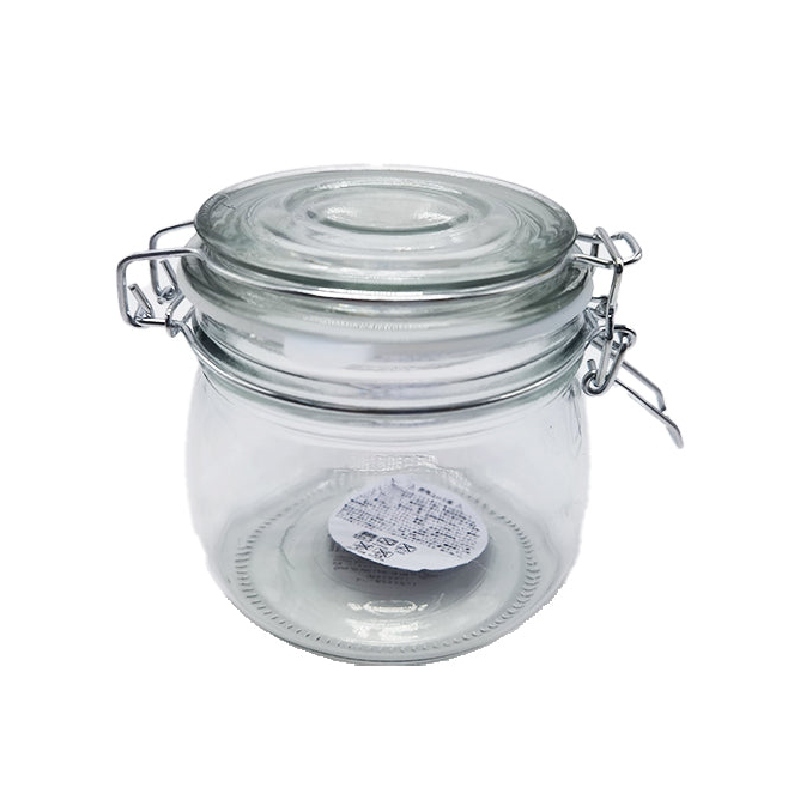 【20個/箱】附蓋玻璃罐/500ml