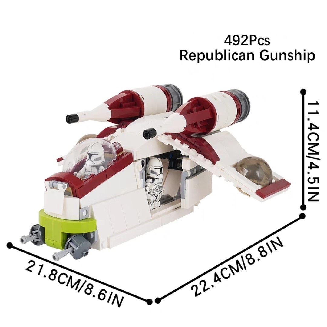 MOC Republican Genship Star Wars Building Set MOC2182A