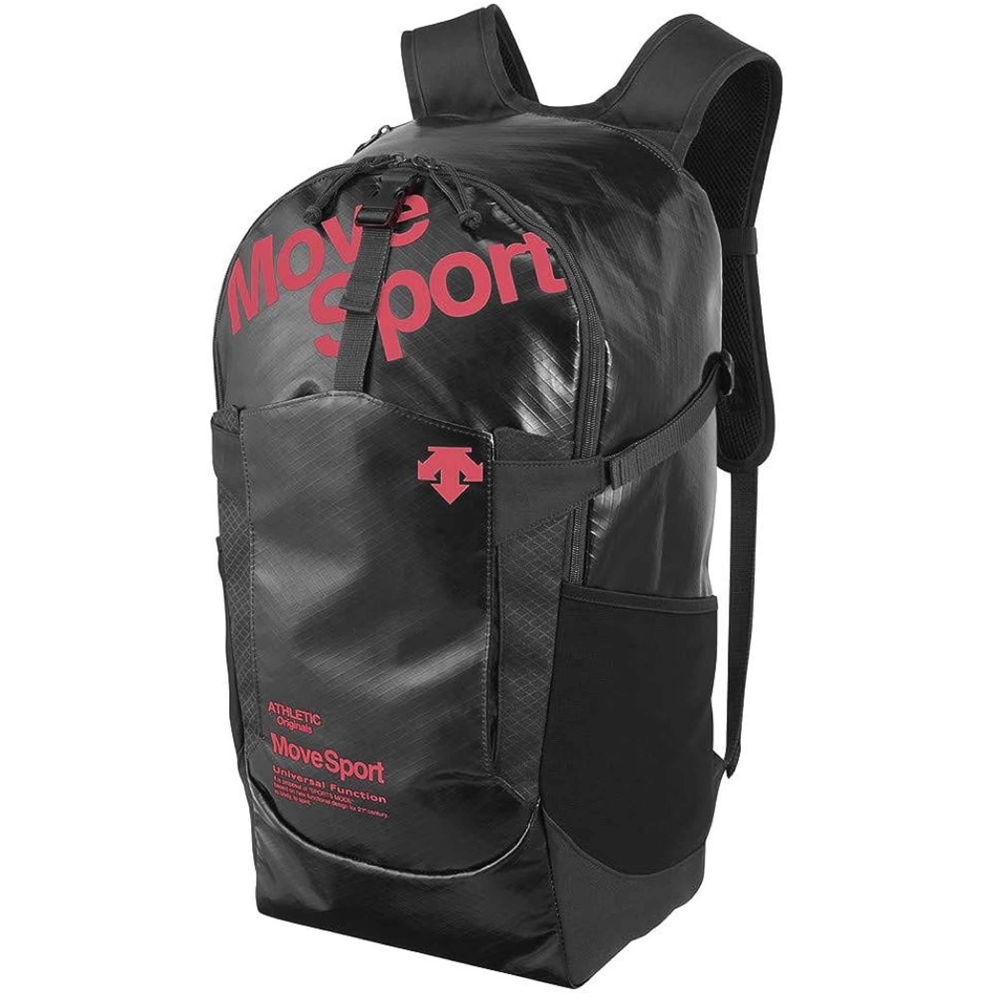 【💥日本直送】35L DESCENTE MOVESPORT 背囊 背包 書包 雙肩包 防水 亮面 紅色log