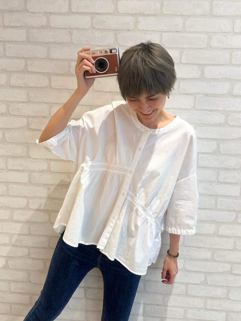 Hi Sisters 愛自己女裝 |日系棉質不規則襯衫|