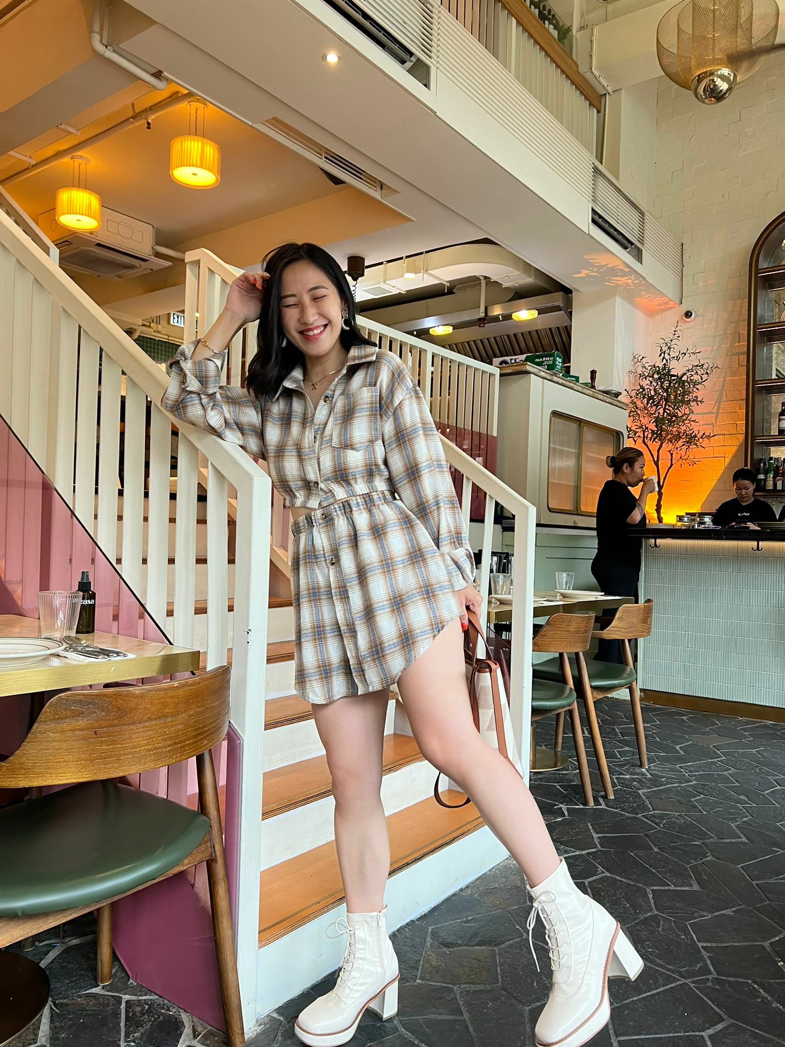 FW1052: 世一長腿BoyFriend CHECKED-SET