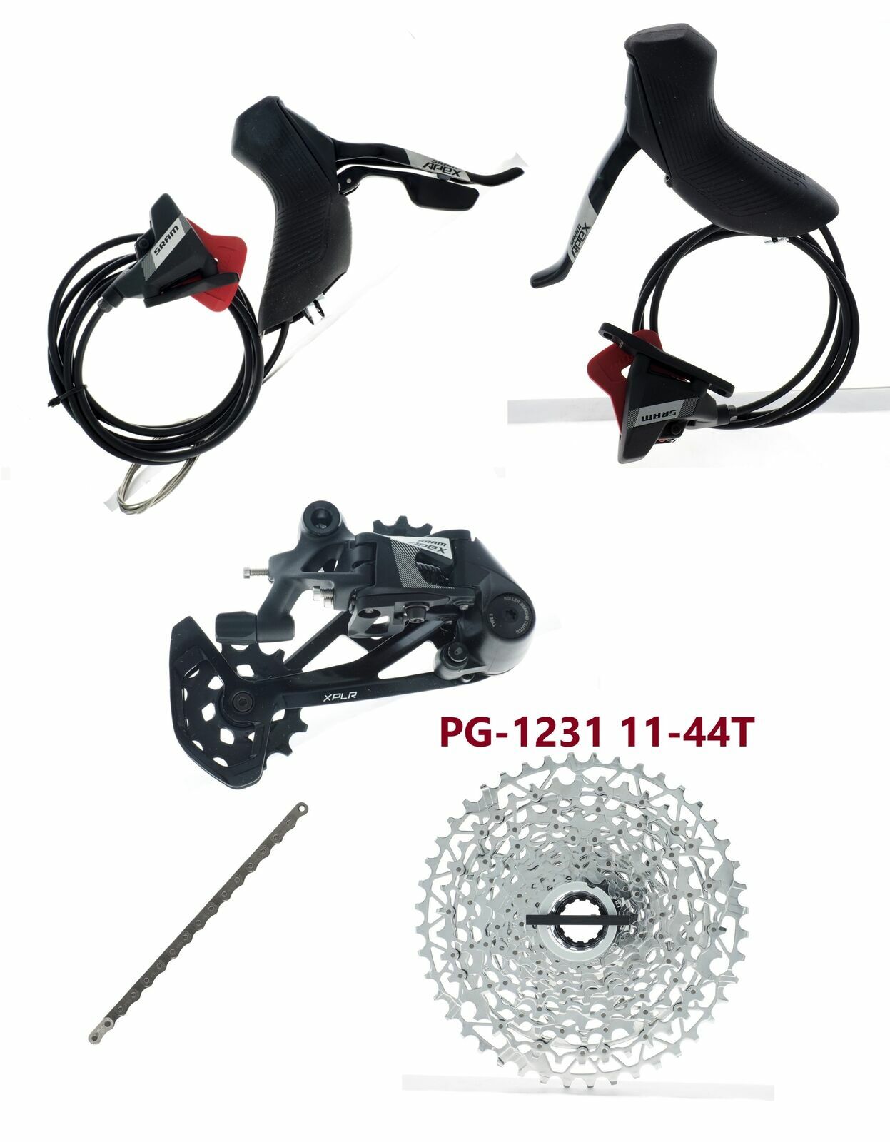 SRAM APEX 1x12 XPLR Mechanical Shifter/Rear Deraille...