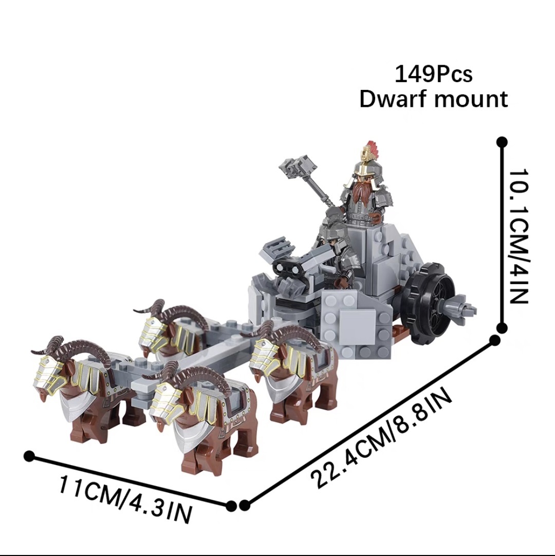 MOC Dwarf Mount Building Set fit Lego MOC5050A