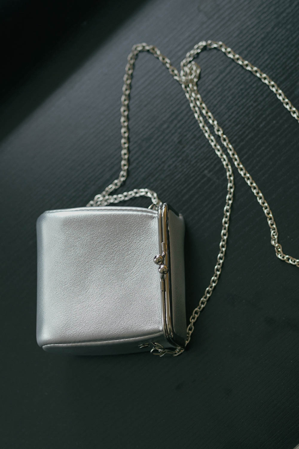 Little box bag (silver)