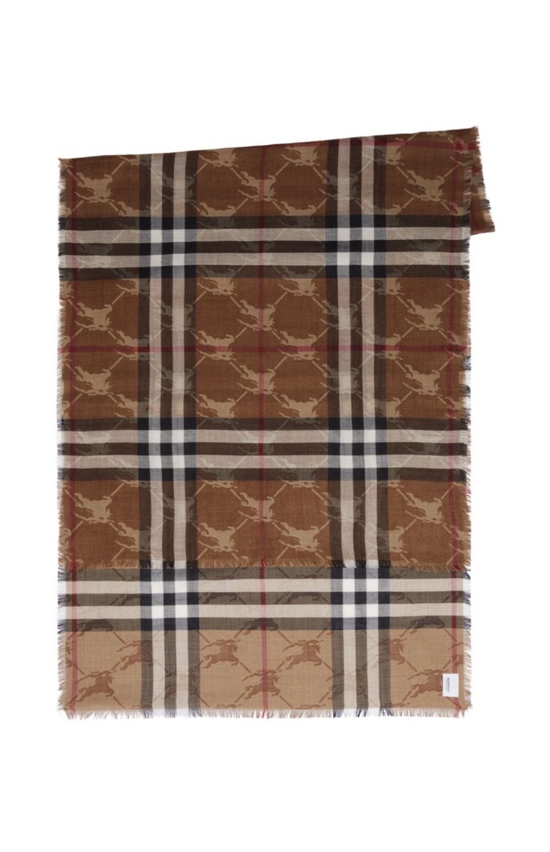 Burberry signature Equestrian Knight-motif scarf