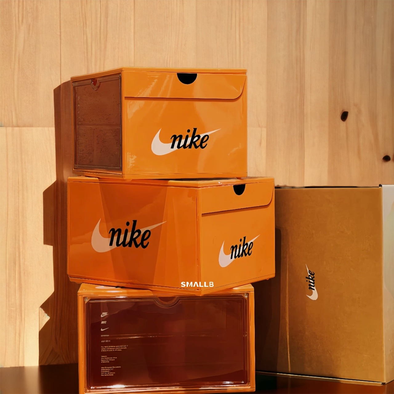 國外限定 NIKE 會員限定 壓克力材質 NIKE LOGO 防塵盒 收納盒 展示鞋盒
