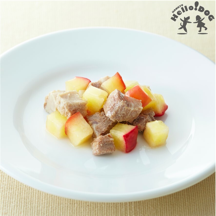 【Hankyu Hello Dog】【Eugreen】小菜濕糧 - 蘋果燉豬肉 100g