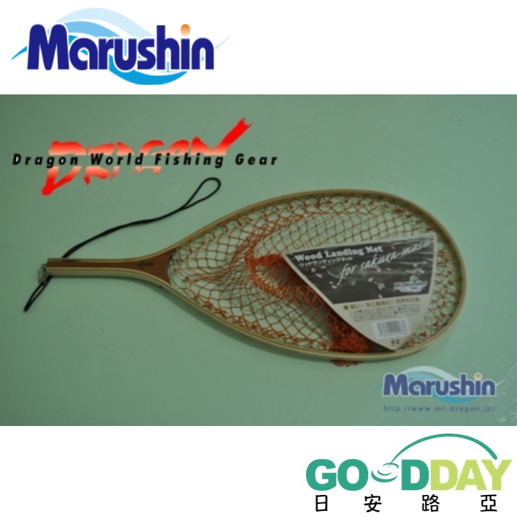 MARUSHIN WOOD LANDING NET SAKURA-MASU 溪流用撈網