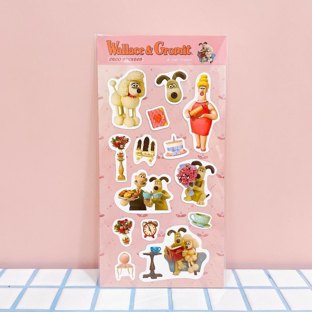 WALLACE & GROMIT Tea Time Deco Sticker 下午茶時間 掌門狗貼紙