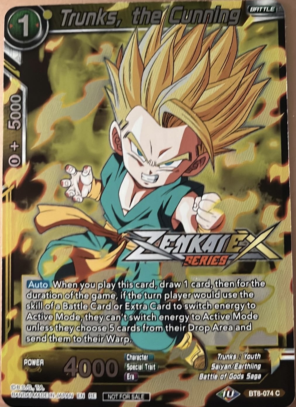 (Event Pack 13)BT8-074 Trunks, the Cunning