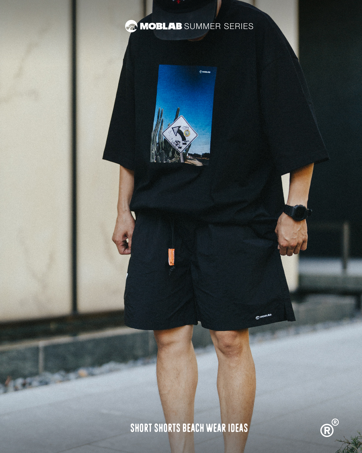 MOB LAB - Nylon ‘Script’ Short