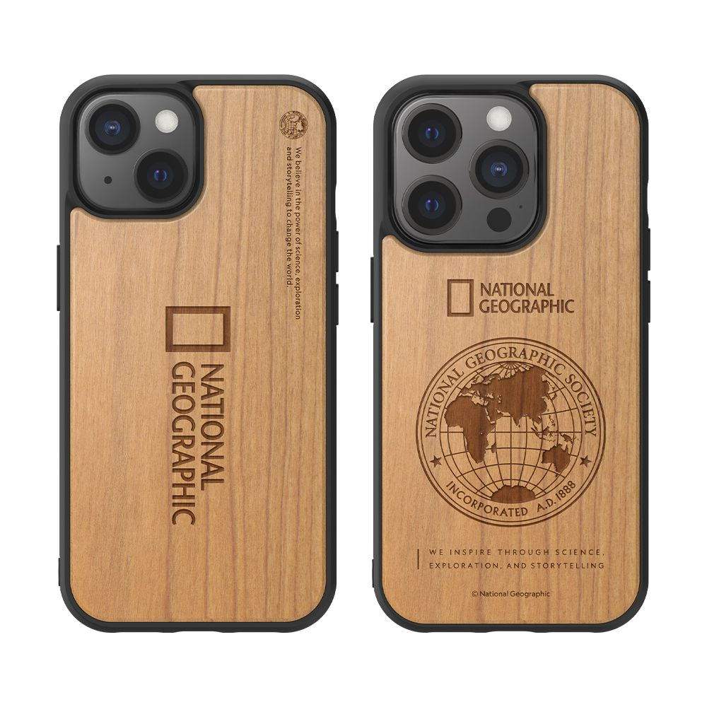 National Geographic iPhone 15 Series Nature Wood Case