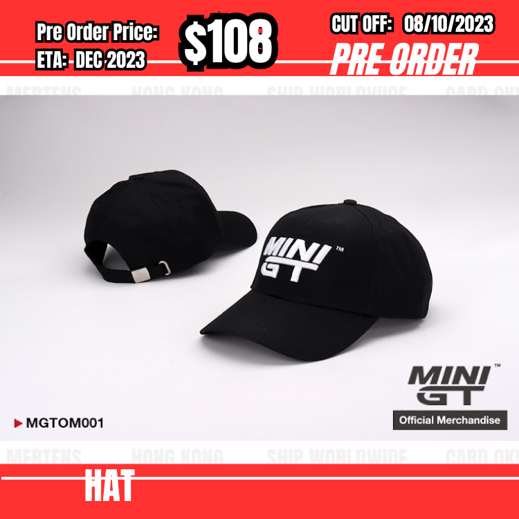 PO-$108 * Mini GT * cap Black (one size fit most) [OD2