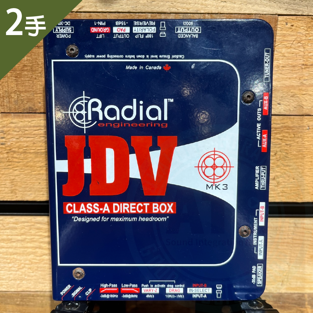 【二手#1922】Radial / JDV Active Di Box 阻抗轉換器