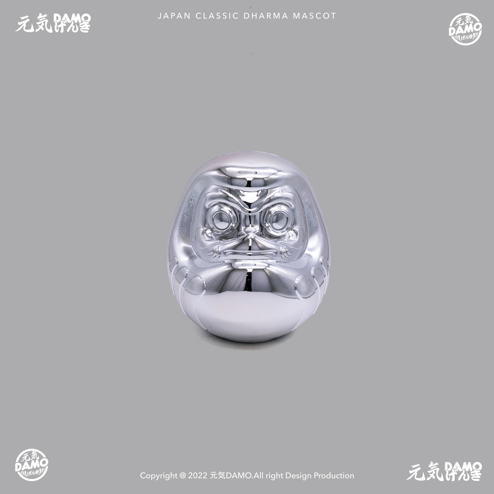 XCTRL 元気小DAMO(達摩不倒翁)-鍍銀