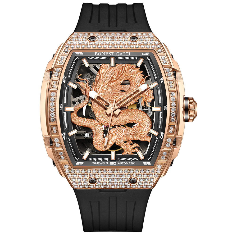 BONEST GATTI Watch| Dragon watch - Royal Gold