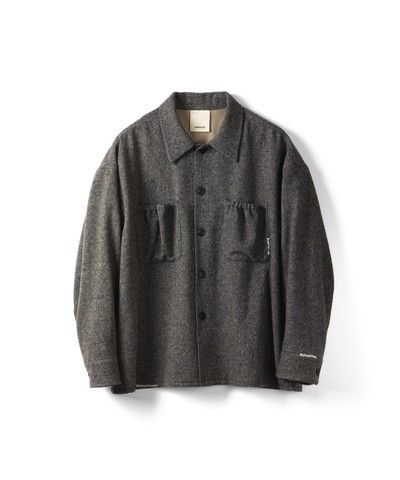 refomed - GRANNY REPAIR WRIST PATCH WIDE SHIRT / GRAY