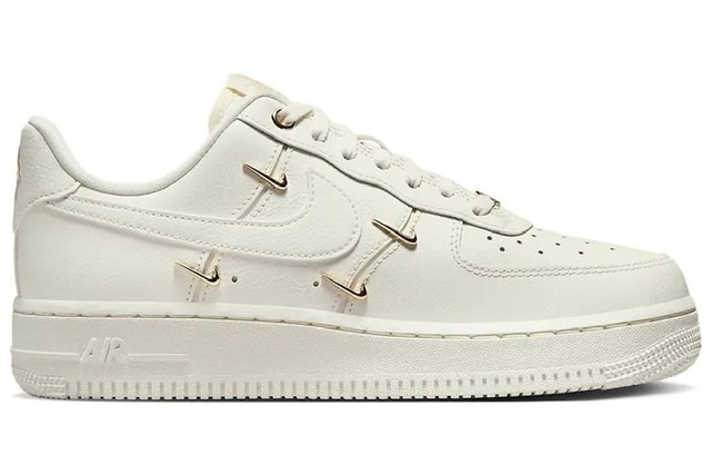 Nike Air Force 1 LX CN Sail Gold Swooshes FV3654-111