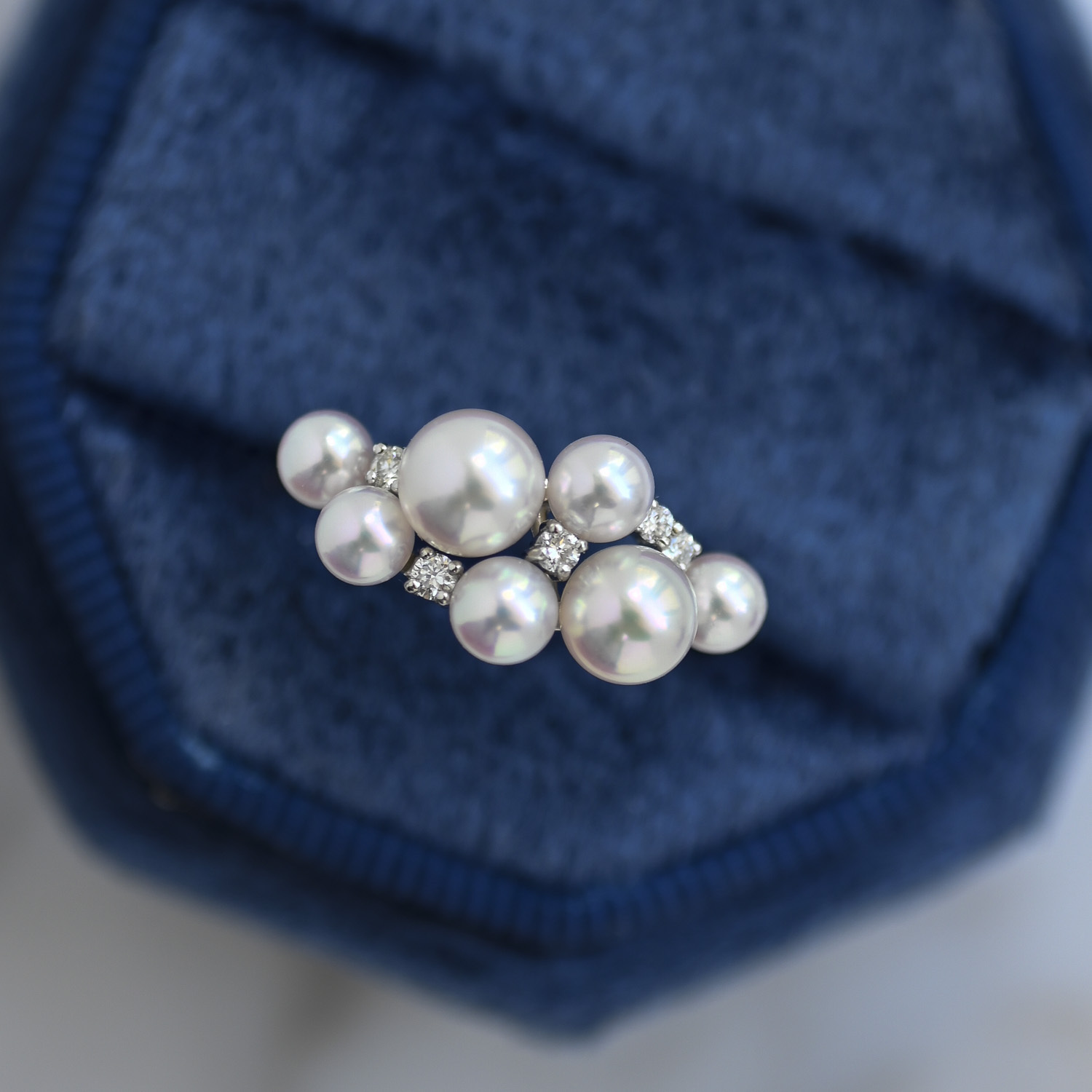 8K Akoya Pearl Rainbow Ring