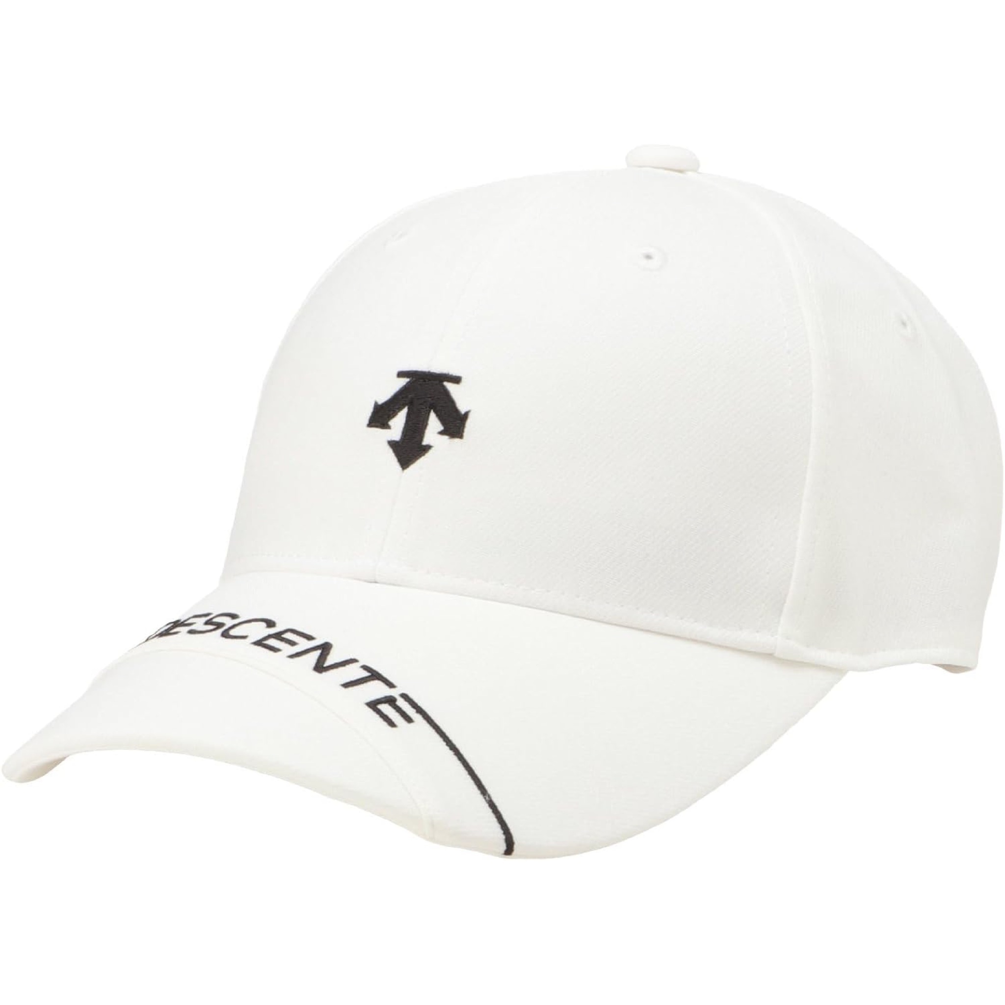 【💥日本直送】DESCENTE cap帽 鴨舌帽 帽子 2023秋冬款 吸汗速乾 透氣 白色