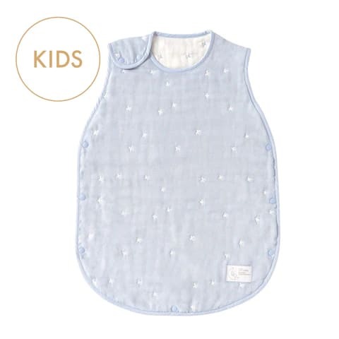 10MOIS Powder Blue Sleeper Kids Size Fluffy Gauze (6 la