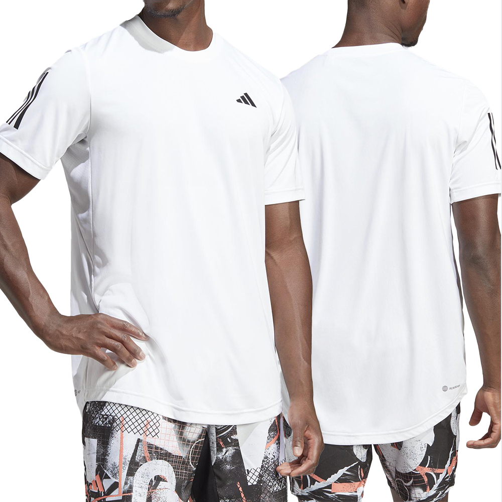 Adidas Club 3STR Tee 男 白色 訓練 網球 吸濕 排汗 短T 短袖 HS3261