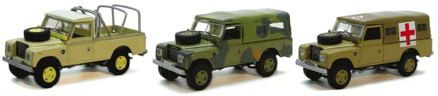 Oxford 713PND011 1:72 Land Rover 3輛組