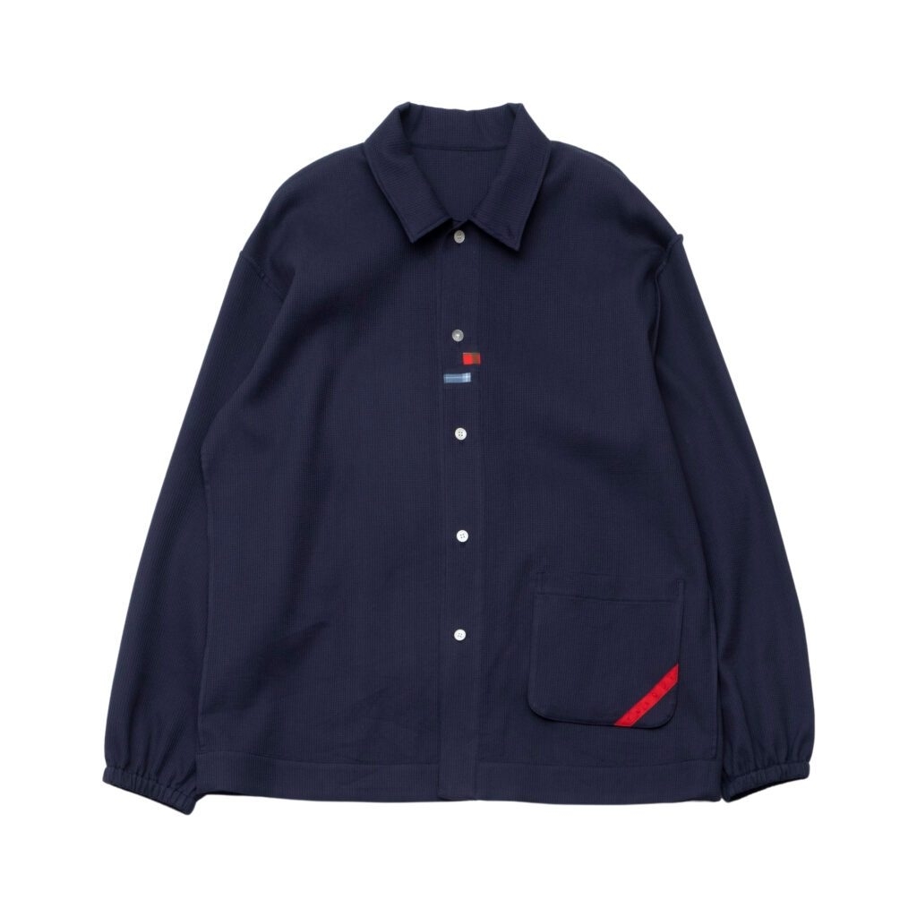 PHINGERIN - NIGHT SHIRT SCHEME WAFFLE / NAVY