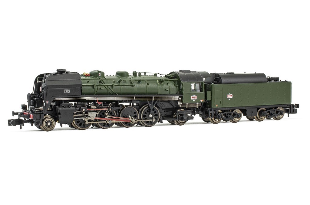Arnold SNCF, steam locomotive 141 R 1155, with boxpok w