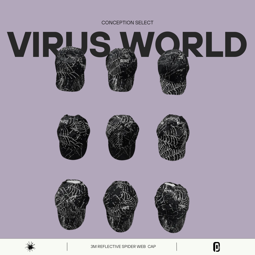 VIRUSWORLD 3M SPIDER WEB CAP 反光蜘蛛網老帽
