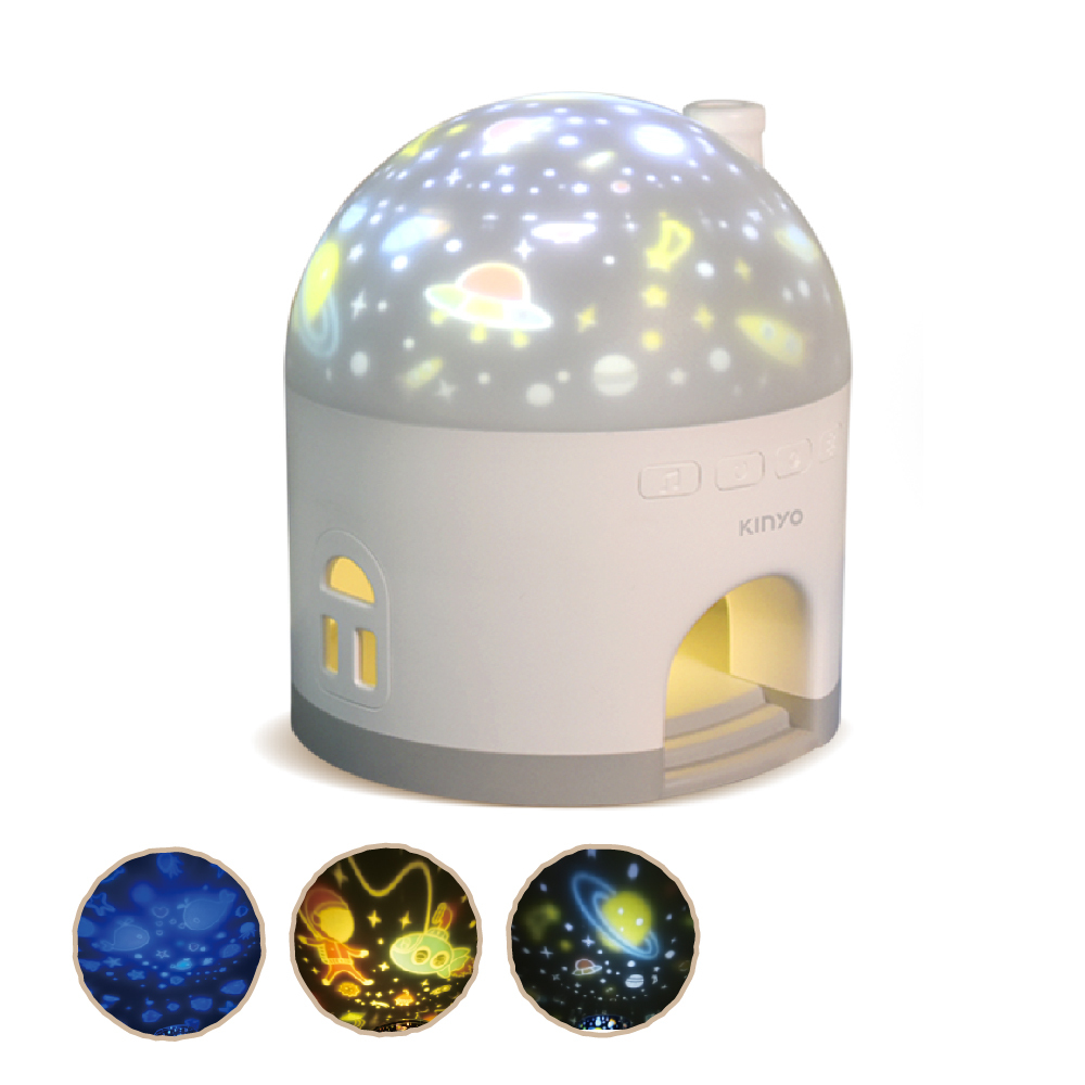 【KINYO】雪屋投影氣氛燈 (LED-6550)