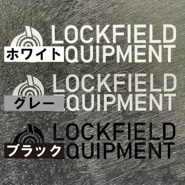 LOCKFIELD EQUIPMENT｜LOGO透明貼紙\三色