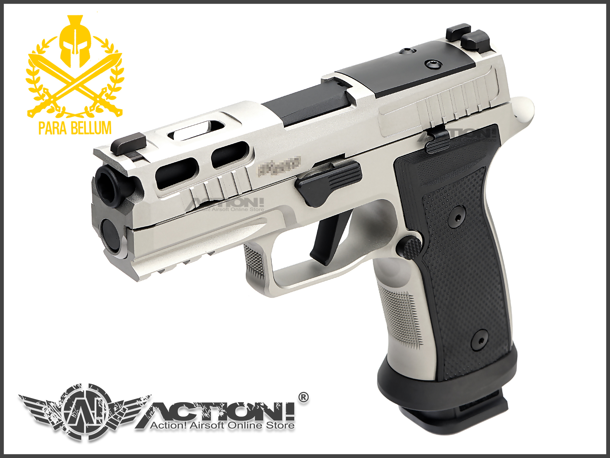 Parabellum - P320 AXG PRO 鋁合金滑套外管 GBB氣動手槍 (3.9" 鈦銀色) /P