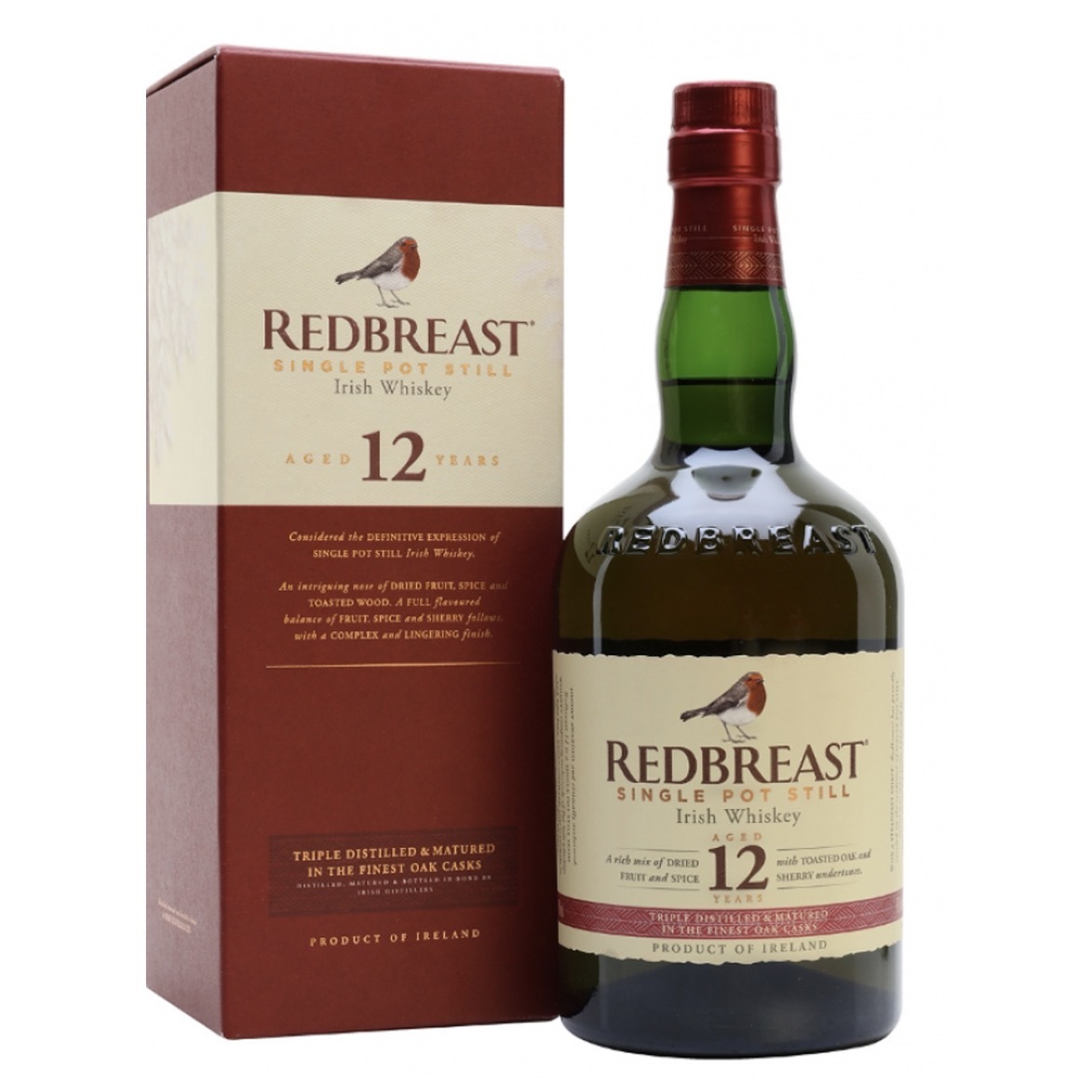 Redbreast 12 Years Old Single Pot Still Irish Whiskey