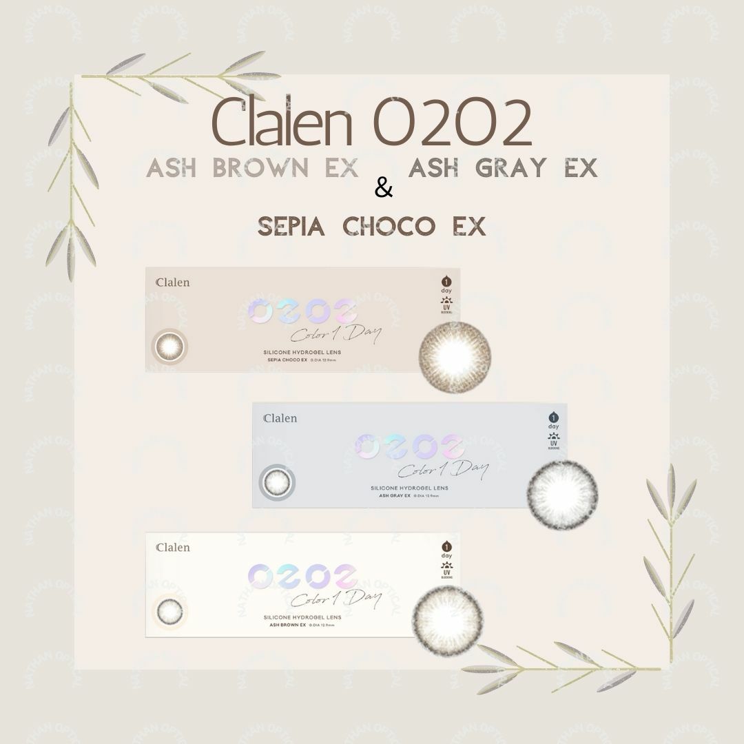 CLALEN 1DAY O2O2 CLASSIC SERIES Sepia Choco EX | 每日即棄彩