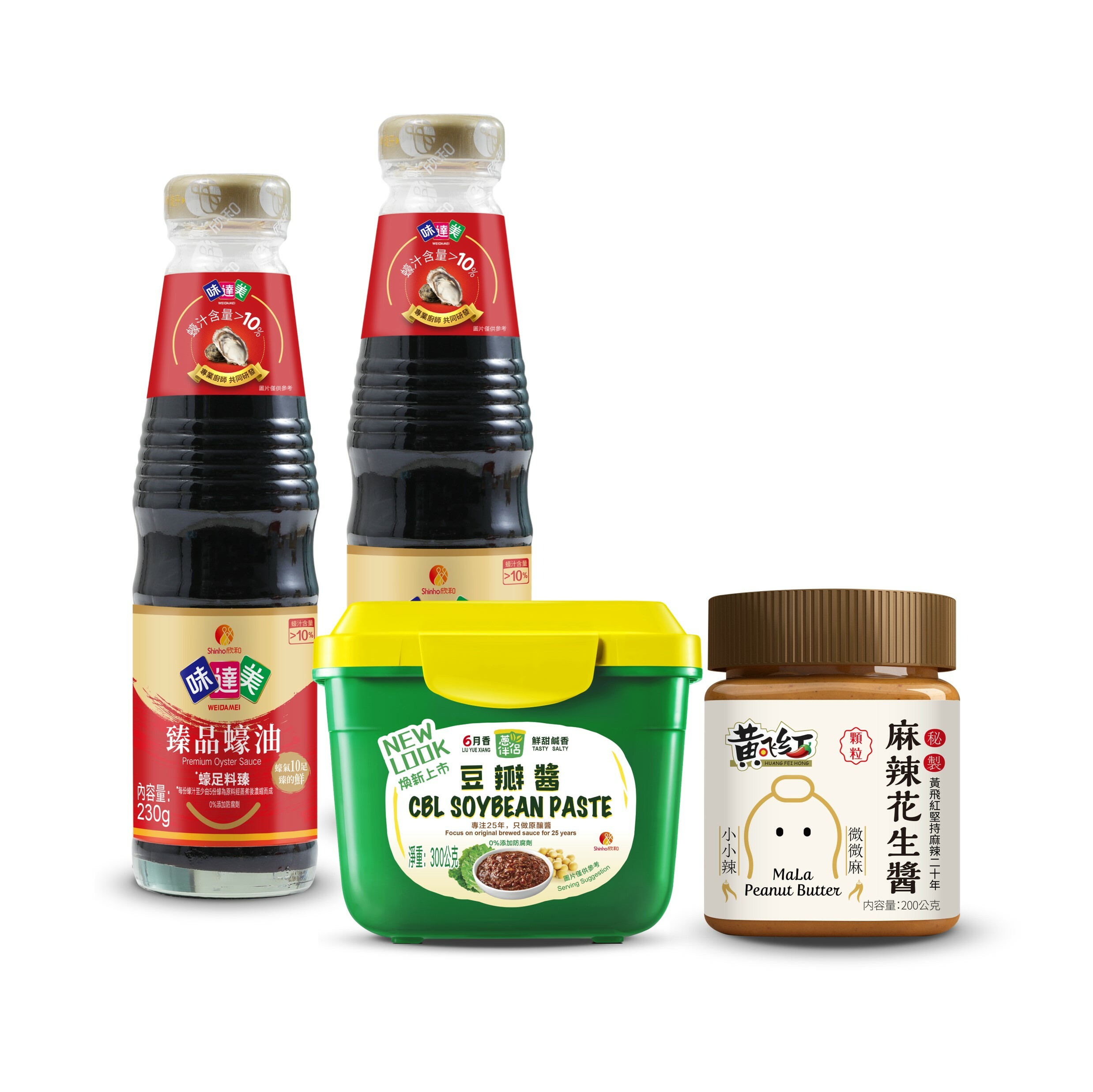 蠔油豆瓣醬嚐鮮組(蠔油2入+豆瓣醬1入送麻辣花生醬1入)