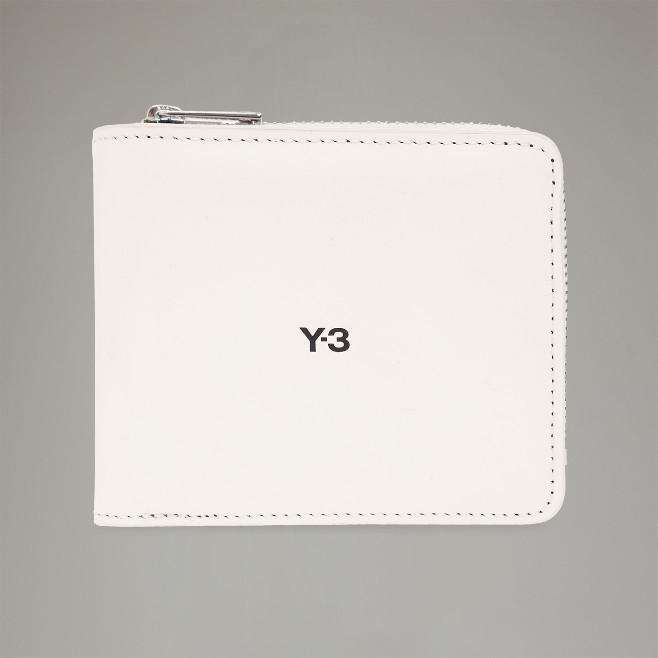 Y-3 WALLET 頂級皮革短夾 - 灰白 】