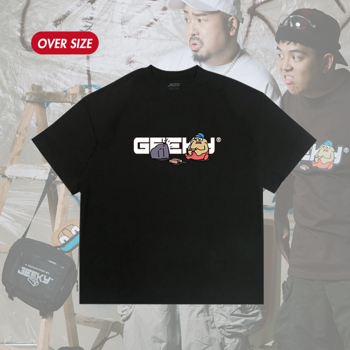 GEEKY X 6tan 聯名巨魔短T-黑