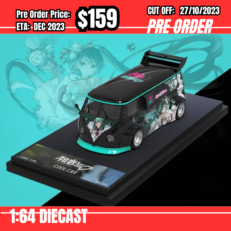 PO-$159 * Time Micro *1:64 Hatsune Miku VW Van
